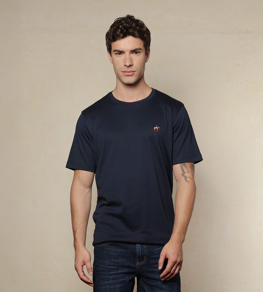 Camiseta Fondo Entero Color Azul Navy | Polo club Colombia