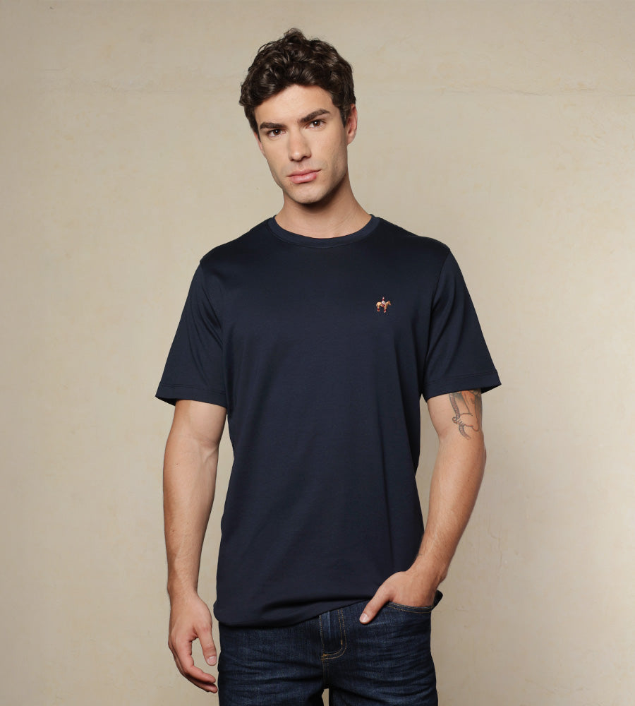 Camiseta Fondo Entero Color Azul Navy | Polo club Colombia