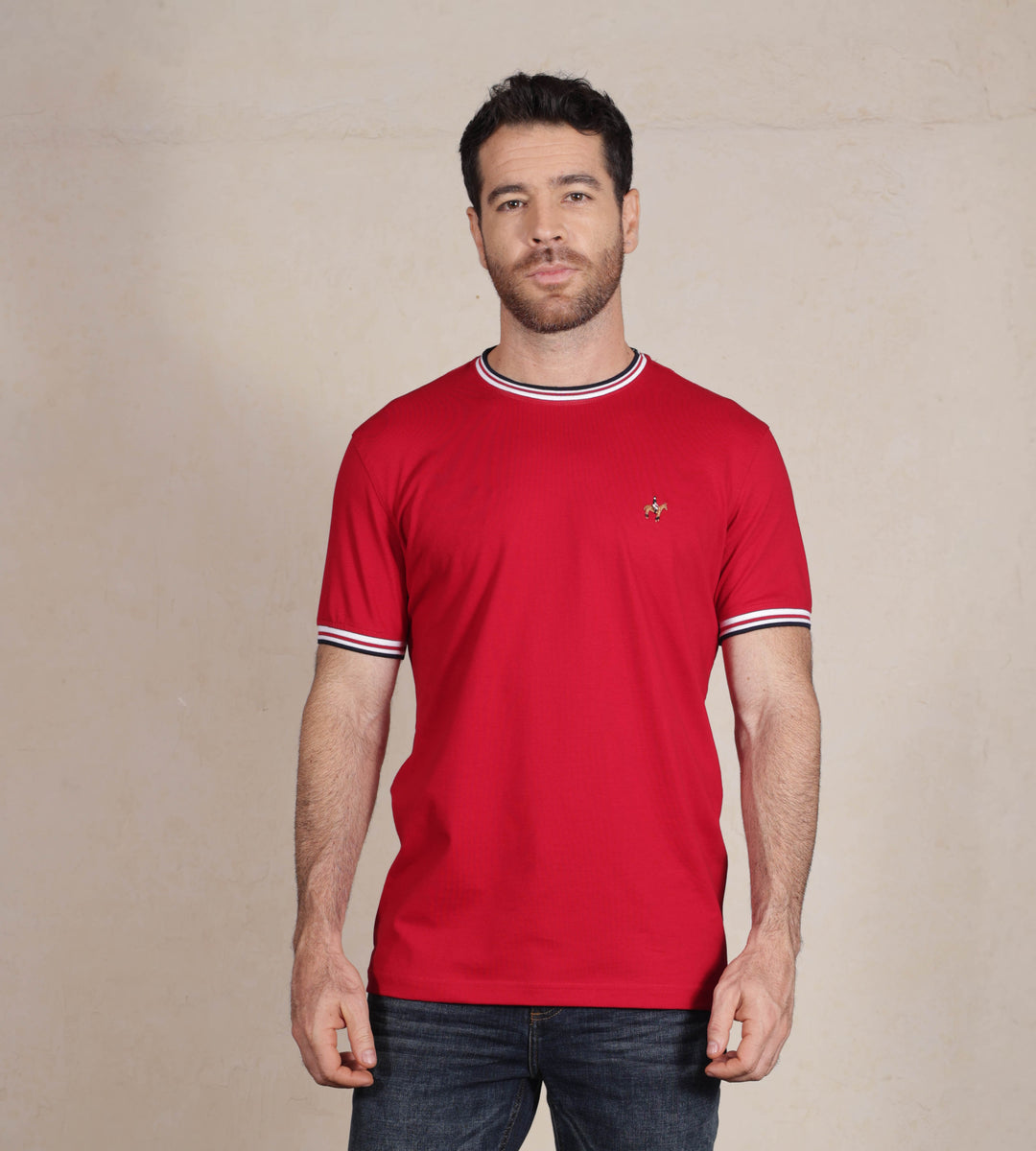 Camiseta Fondo Entero Color Rojo | Polo club® Colombia– Polo club Colombia