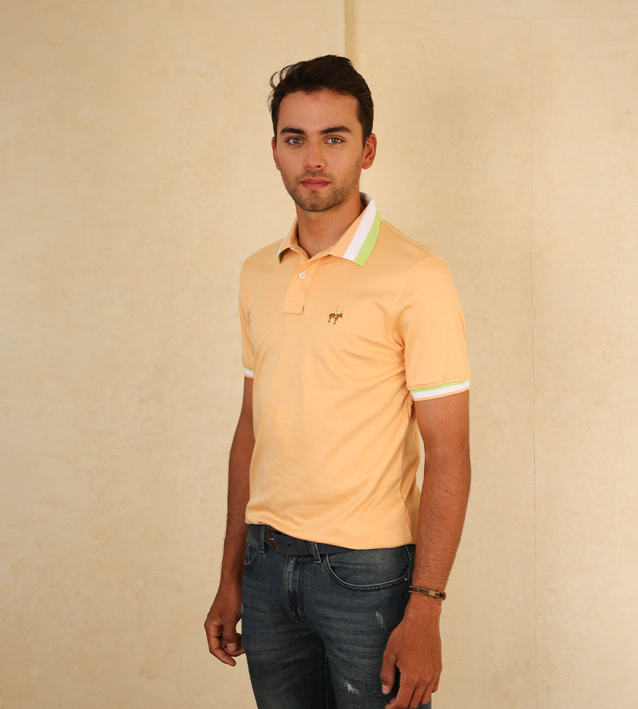 Polo Contraste Color Curuba | Polo club Colombia