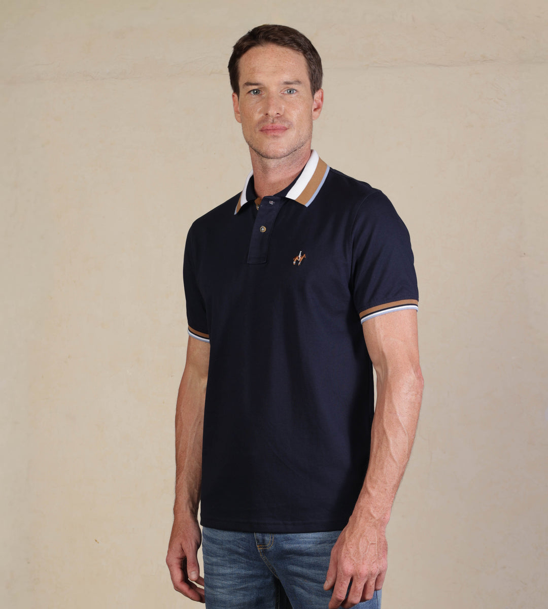 Polo Contraste Color Azul Navy Para Hombre | Polo club® Colombia– Polo ...